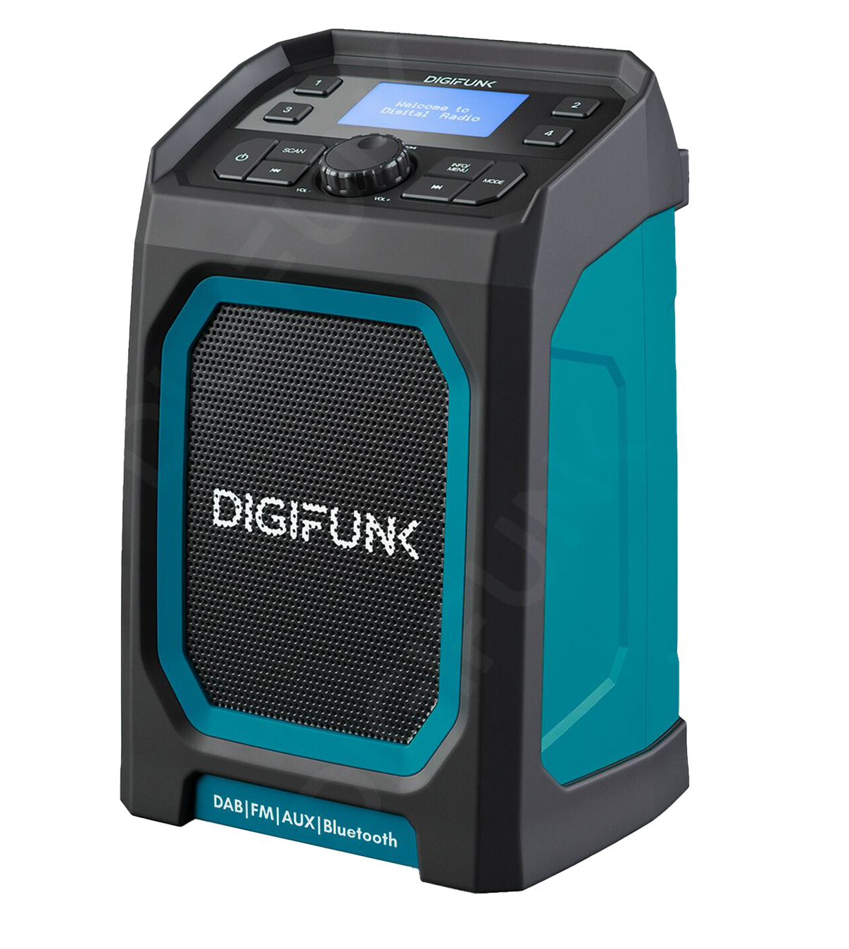 Work Site Radio | USB Rechargeable | DAB+, FM, Bluetooth | IP65 ...