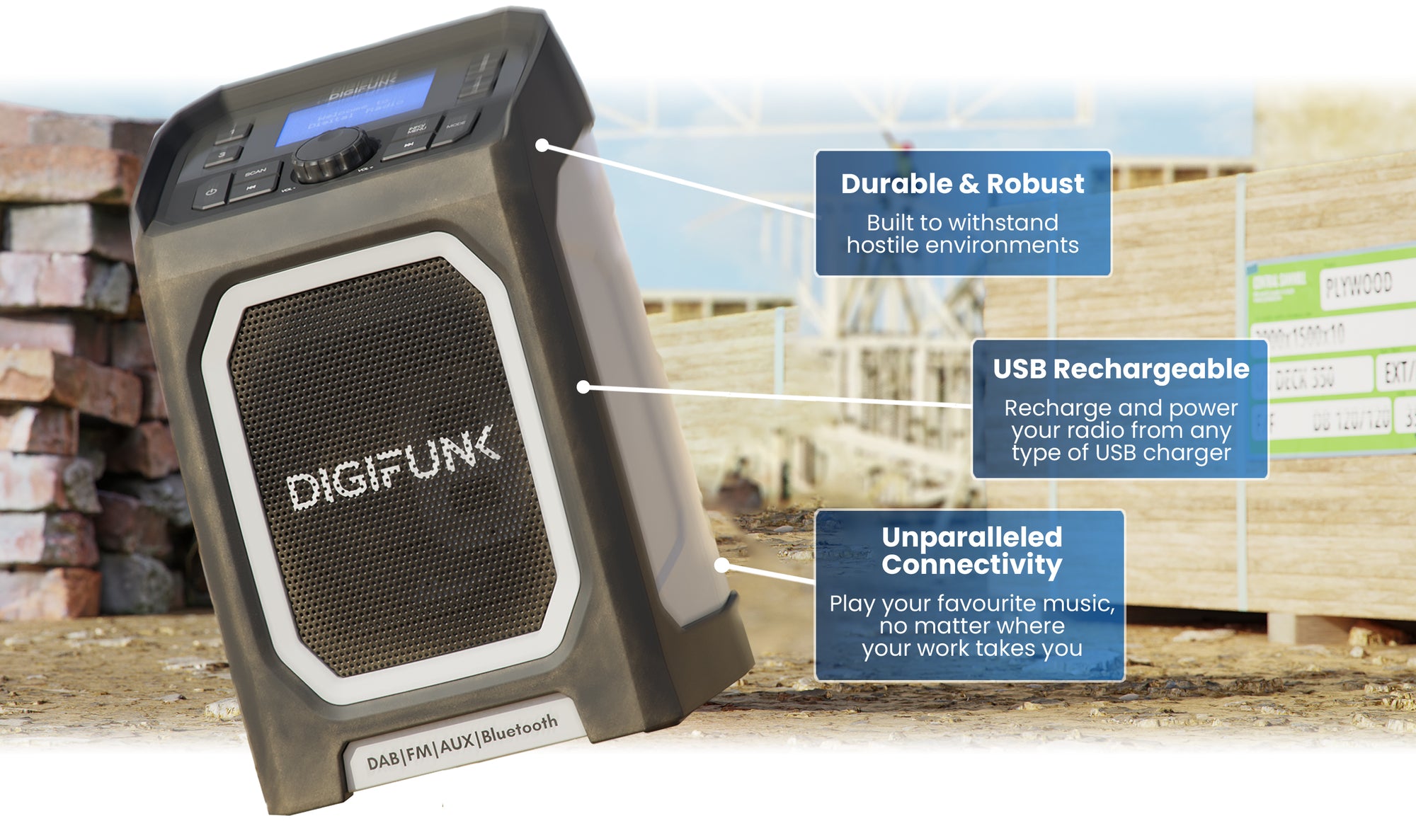 DigiFunk | Work Site Radio | Market Leading Construction Radio – DigiFunkUK