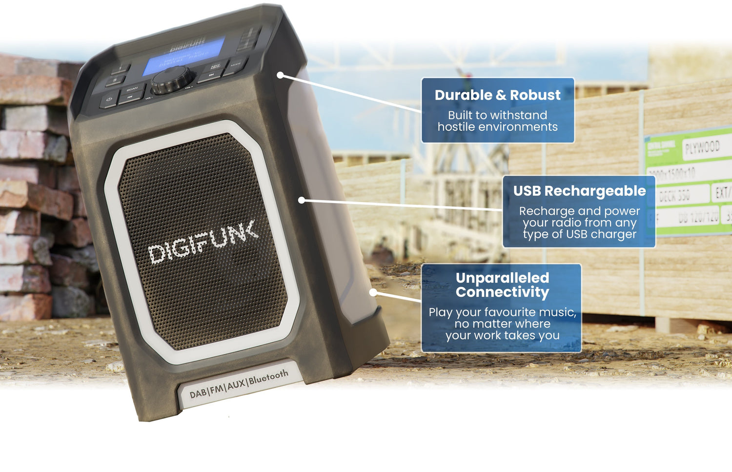 DigiFunk | Work Site Radio | Market Leading Construction Radio – DigiFunkUK